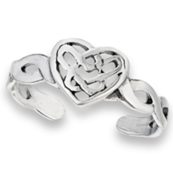 Jewelry | Celtic Heart Toe Ring 925 Sterling Silver | Poshmark